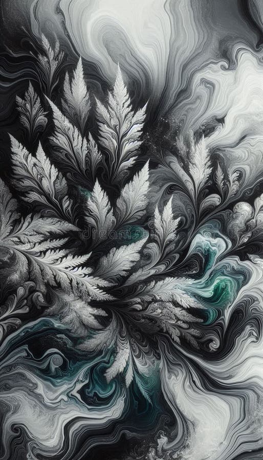 Abstract Surreal Nature Art with Quirky Forms, Shapes, Dreams Fluid ...