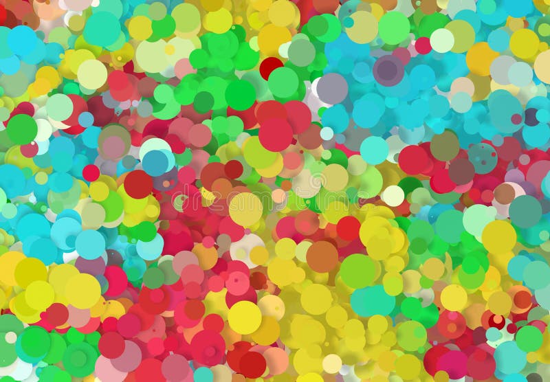 Abstract Art Texture. Colorful Round Discs. Colorful Texture. Modern ...