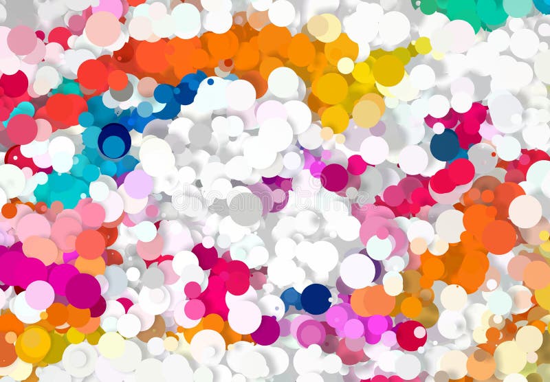 Abstract Art Texture. Colorful Round Discs. Colorful Texture. Modern ...