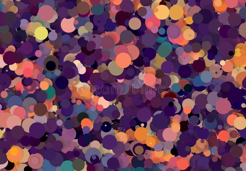 Abstract Art Texture. Colorful Round Discs. Colorful Texture. Modern ...