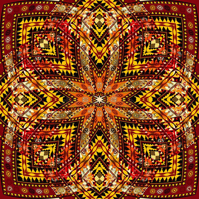 Abstract art tribal motif stock illustration. Illustration of oriental ...