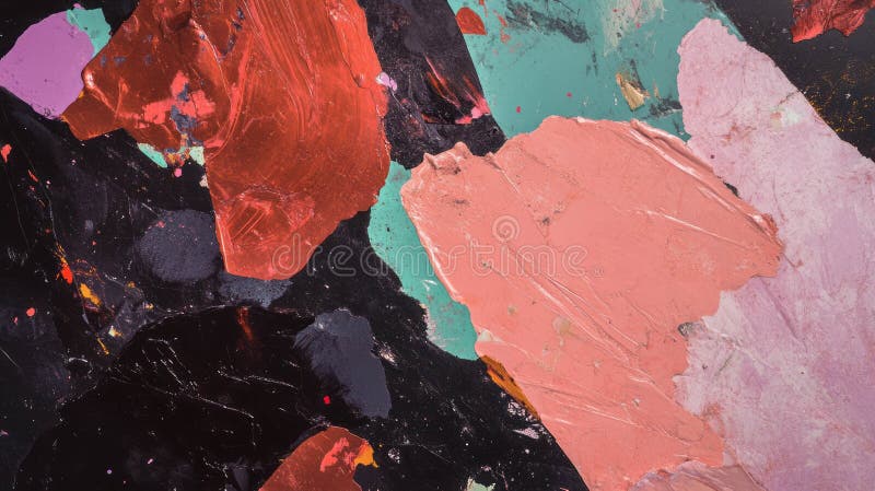 Abstract Art Wall with Textured Layers for Creative Design Inspiration ...