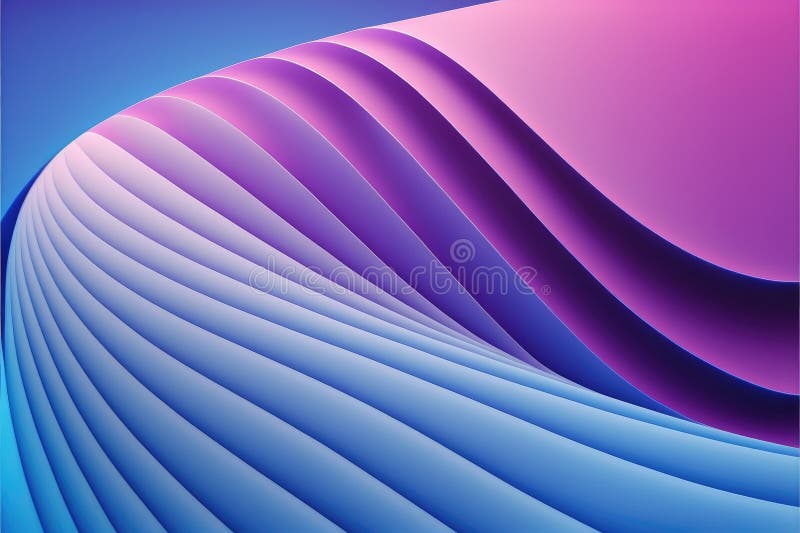 Abstract Art of Wave Blue and Pink in Pastel Color Pattern. Stock ...