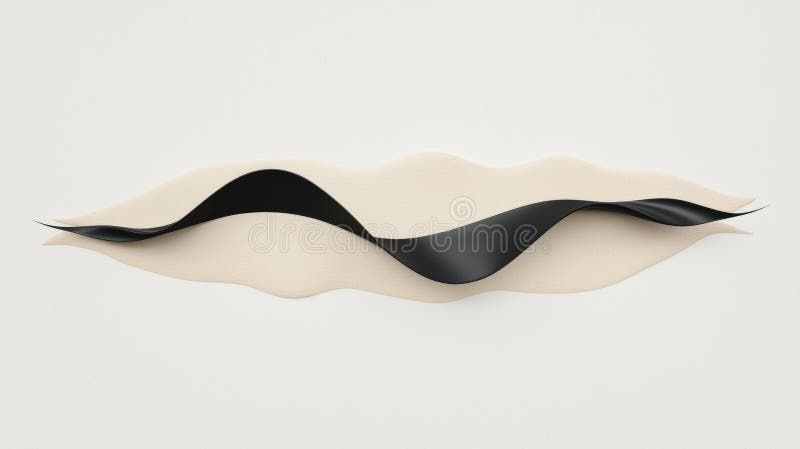 Abstract Art Wave Like Shape Black White Elements Stock Photos - Free ...