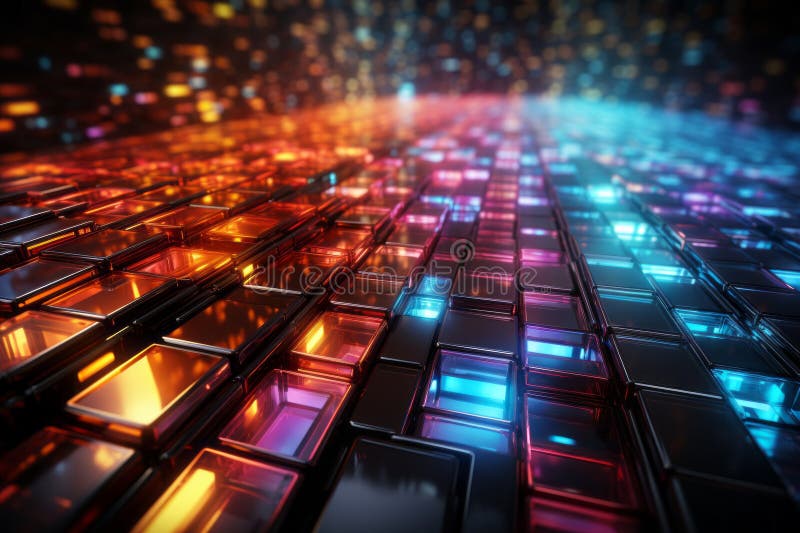 Rhythm of the Future: Abstract Art Infused with Synthwave Magic. AI ...