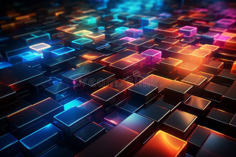 Rhythm of the Future: Abstract Art Infused with Synthwave Magic. AI ...