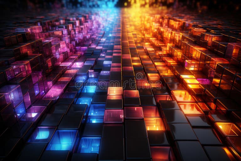 Rhythm of the Future: Abstract Art Infused with Synthwave Magic. AI ...