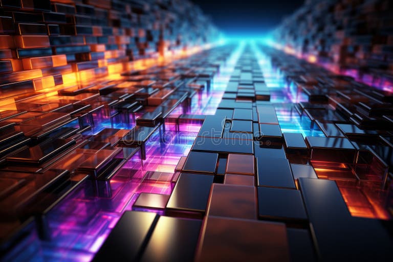 Rhythm of the Future: Abstract Art Infused with Synthwave Magic. AI ...