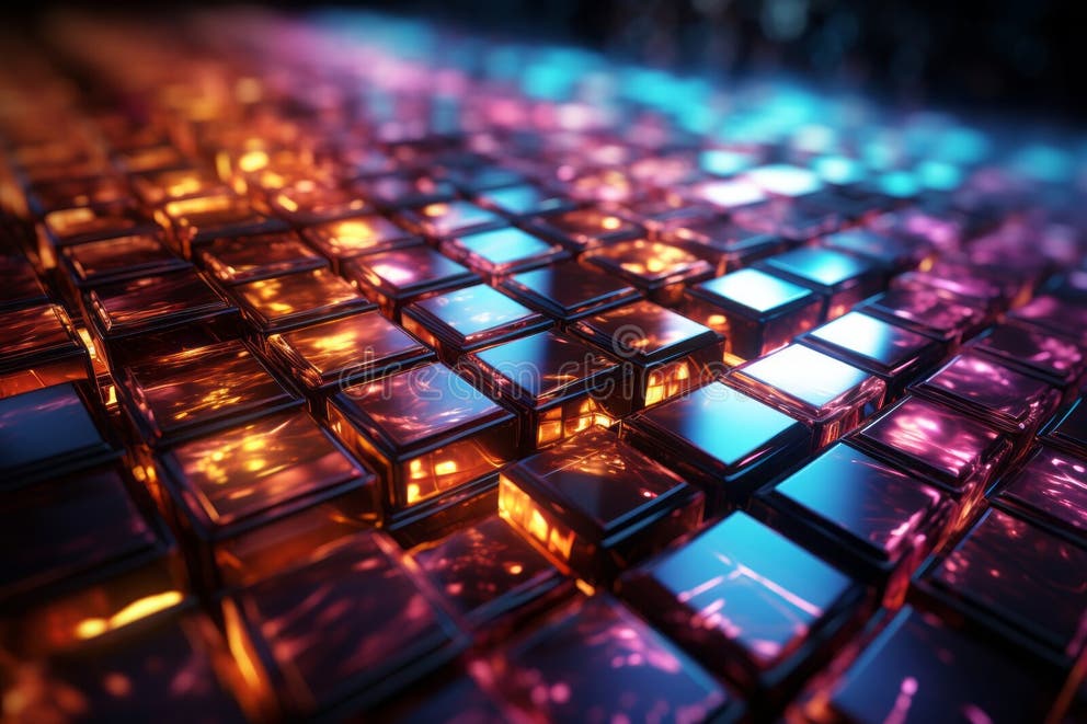 Rhythm of the Future: Abstract Art Infused with Synthwave Magic. AI ...