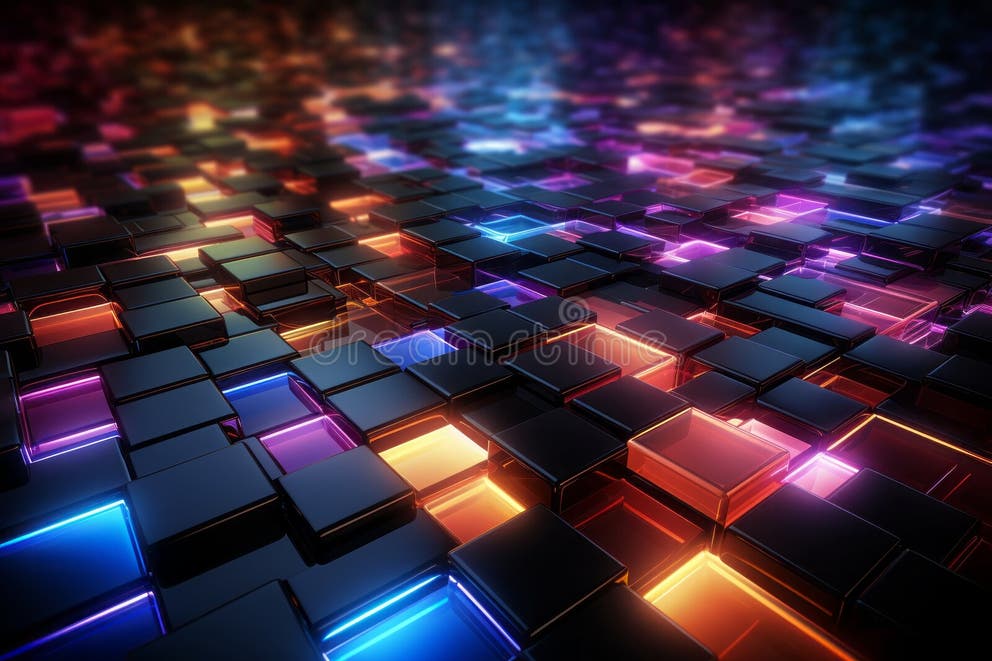 Rhythm of the Future: Abstract Art Infused with Synthwave Magic. AI ...