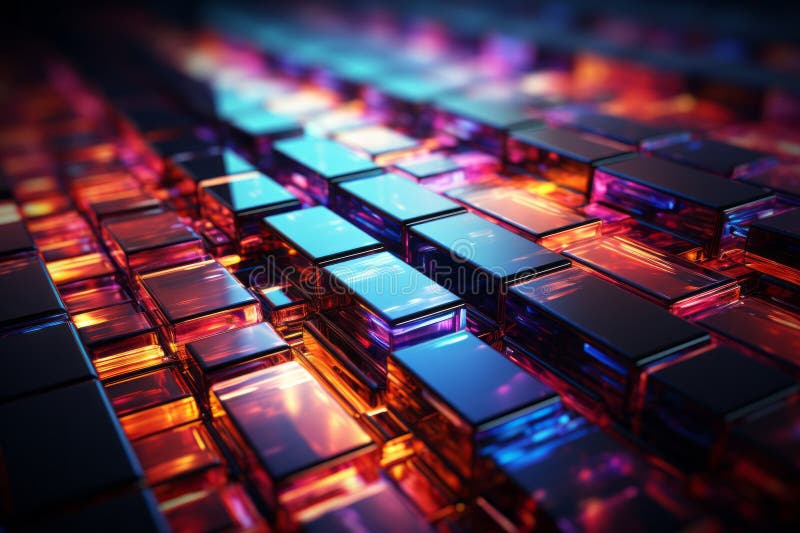 Rhythm of the Future: Abstract Art Infused with Synthwave Magic. AI ...