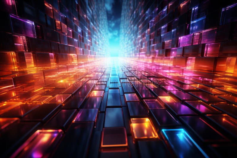 Rhythm of the Future: Abstract Art Infused with Synthwave Magic. AI ...