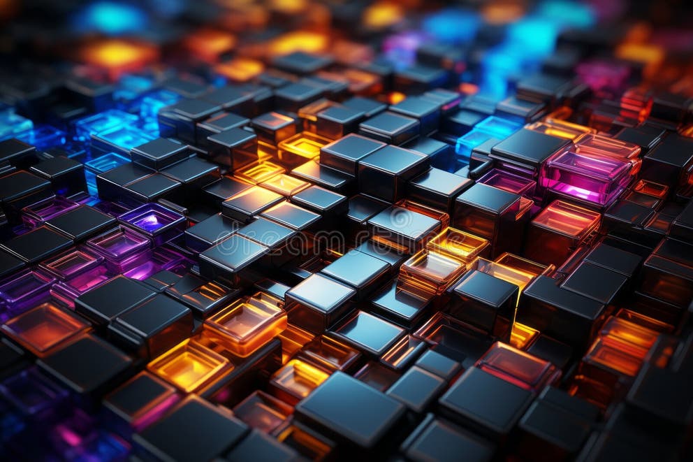 Rhythm of the Future: Abstract Art Infused with Synthwave Magic. AI ...