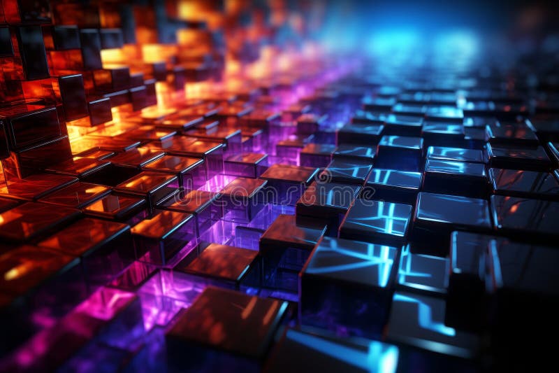 Rhythm of the Future: Abstract Art Infused with Synthwave Magic. AI ...