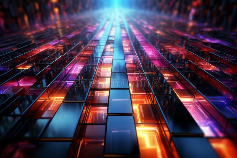 Rhythm of the Future: Abstract Art Infused with Synthwave Magic. AI ...