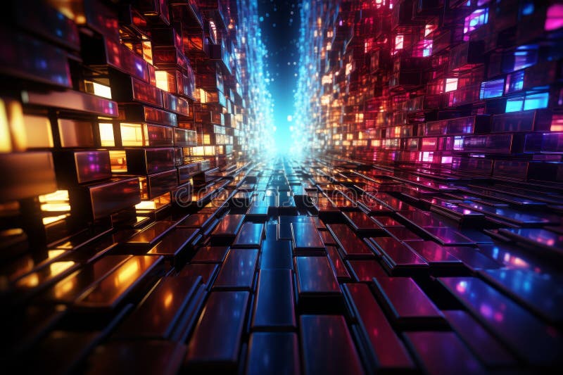 Rhythm of the Future: Abstract Art Infused with Synthwave Magic. AI ...