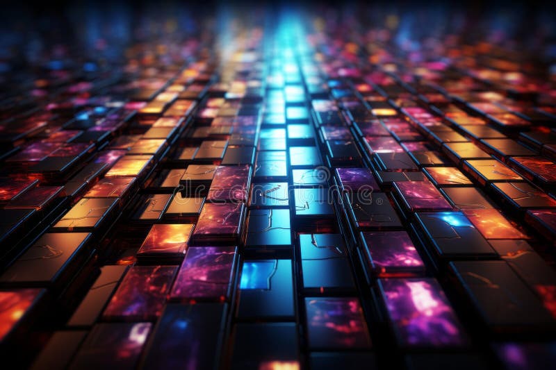 Rhythm of the Future: Abstract Art Infused with Synthwave Magic. AI ...