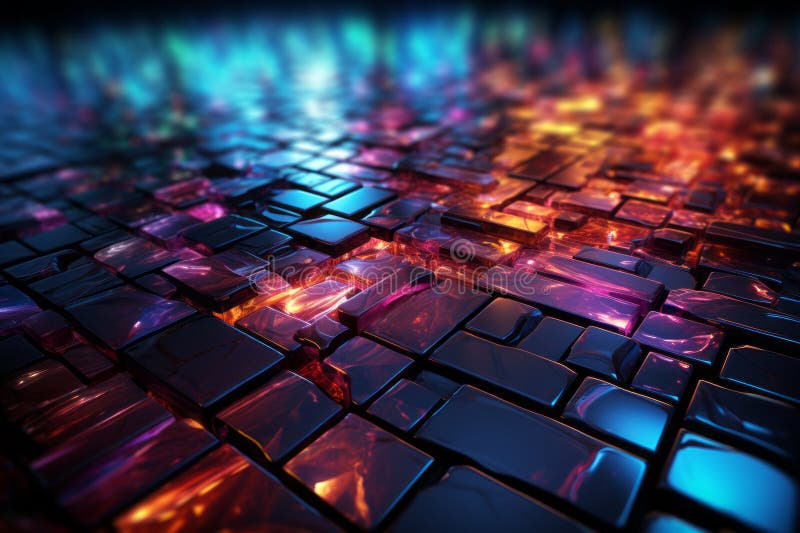 Rhythm of the Future: Abstract Art Infused with Synthwave Magic. AI ...