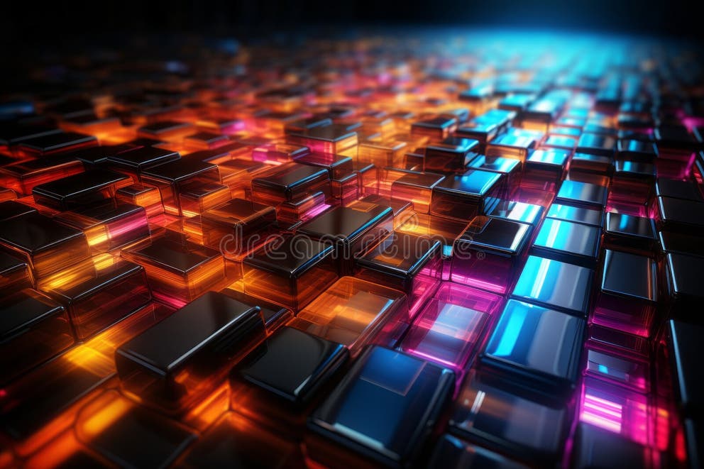 Rhythm of the Future: Abstract Art Infused with Synthwave Magic. AI ...