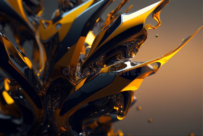 ABSTRACT Artificial IMAGE of Some Mechanical Part Stock Illustration ...