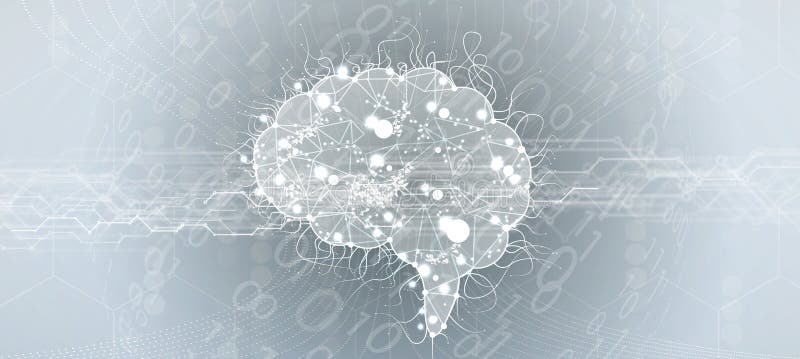 Abstract Artificial Intelligence. Cloud Computing. Machine Learning ...