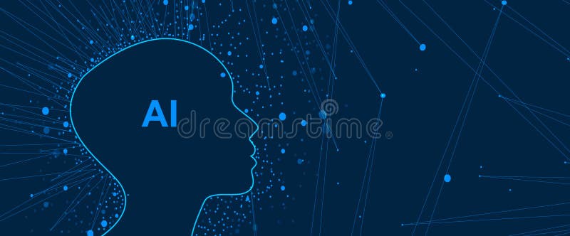 Abstract Artificial Intelligence. Cloud Computing. Machine Learning ...