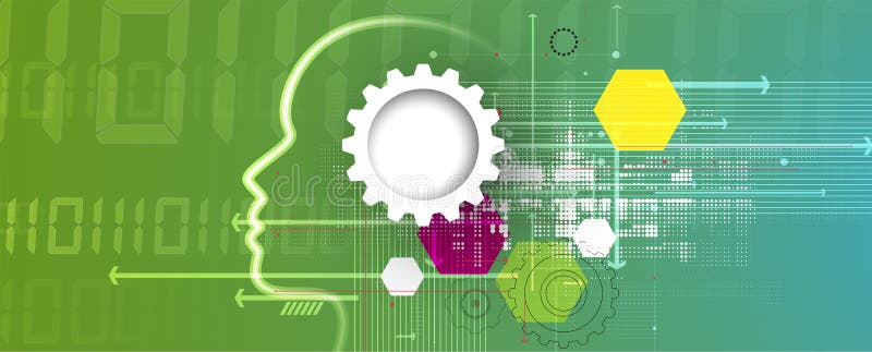 Abstract Artificial Intelligence. Cloud Computing. Machine Learning ...