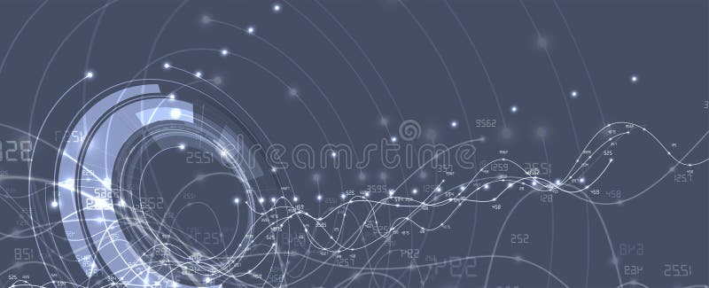 Abstract Artificial Intelligence. Cloud Computing. Machine Learning. Technology Web Background ...