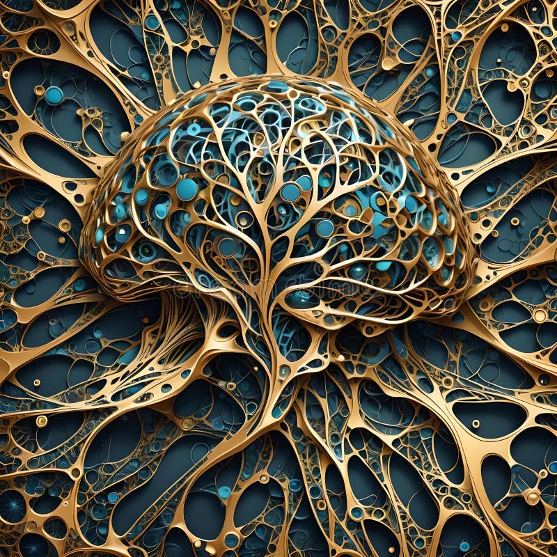 Abstract Artificial Intelligence. Creative Concept of Thinking, Visual ...