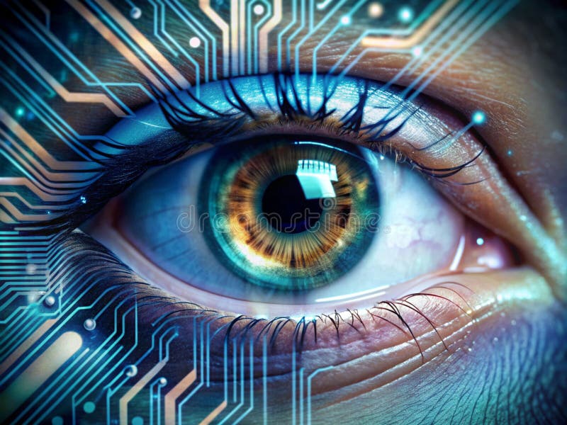 Abstract Artificial Intelligence. Creative Eye Concept Stock Photo ... Abstract Artificial Intelligence. Creative Eye Concept Stock Photo ...