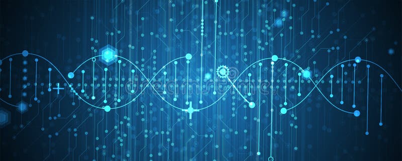 Abstract Artificial Intelligence DNA Technology. Science and Social ...