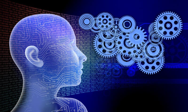 Technology Cogs Background. Virtual Concept. World Network Technology ...