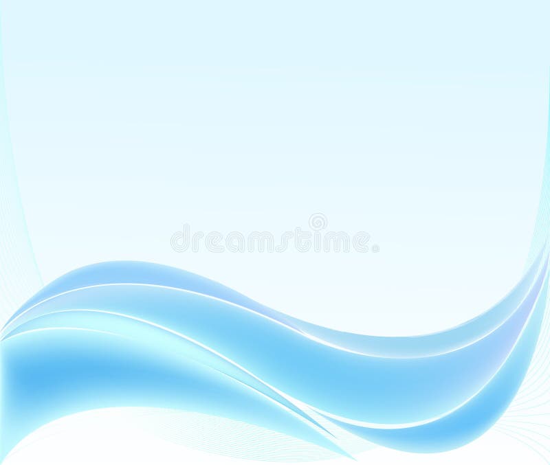 Blue Wavy Abstract Background Stock Illustration - Illustration of flow ...
