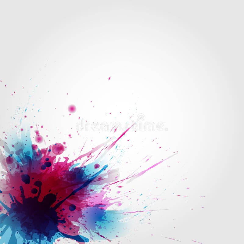 Abstract Artistic Background of Colors Stain Formed Stock Vector ...