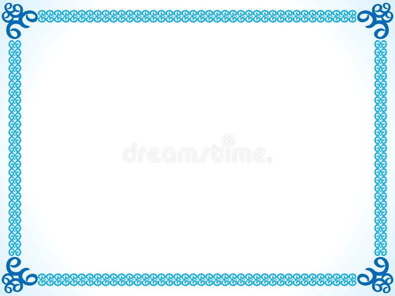 Abstract Artistic Blue Border Stock Vector - Illustration of painting ...