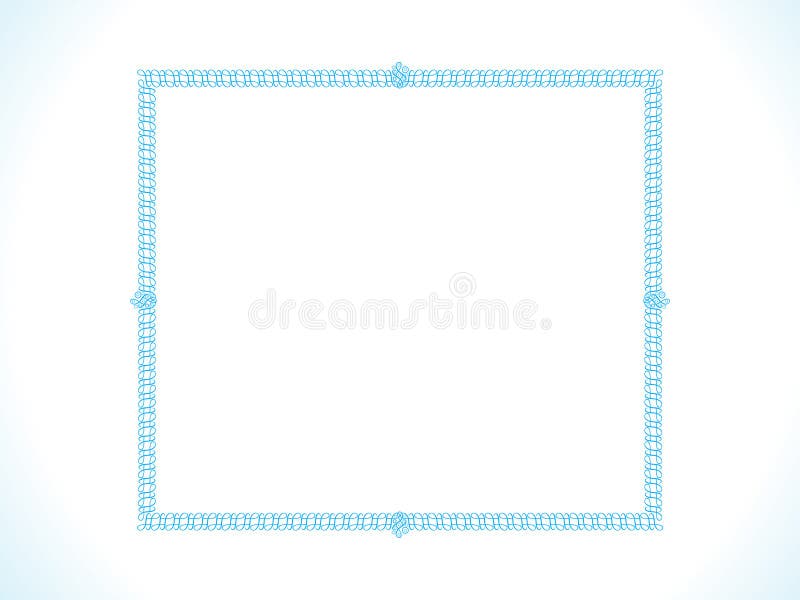 Abstract Artistic Blue Border Stock Vector - Illustration of elegant ...