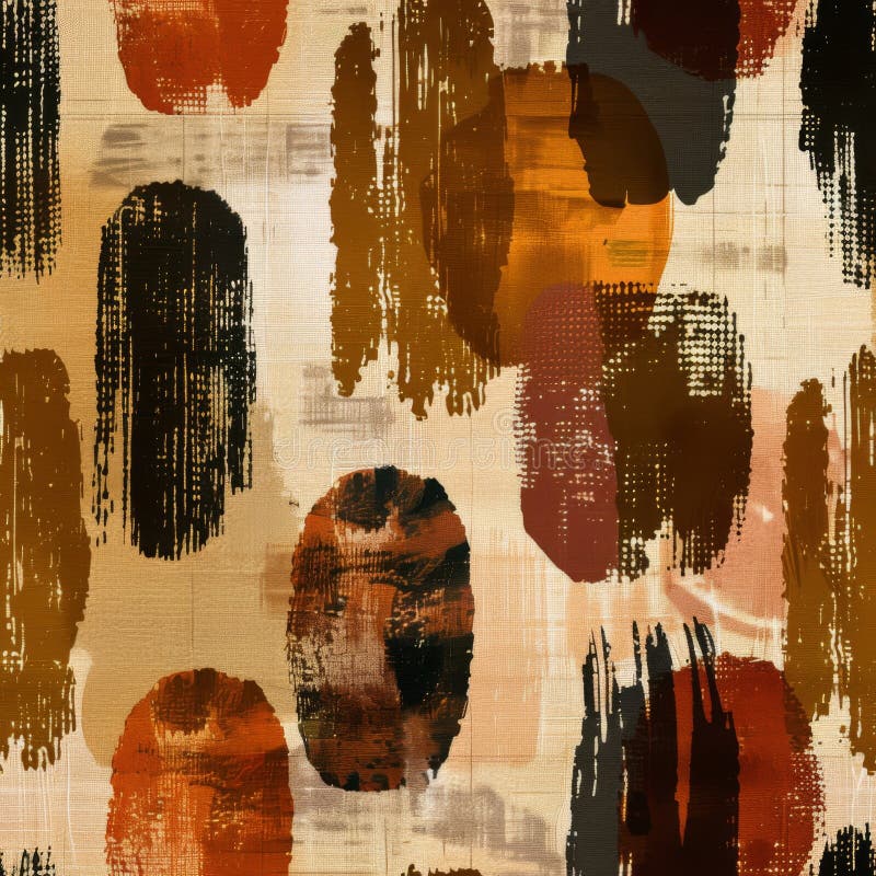 Abstract Artistic Canvas Painting in Warm Earth Tones Stock Photo ...