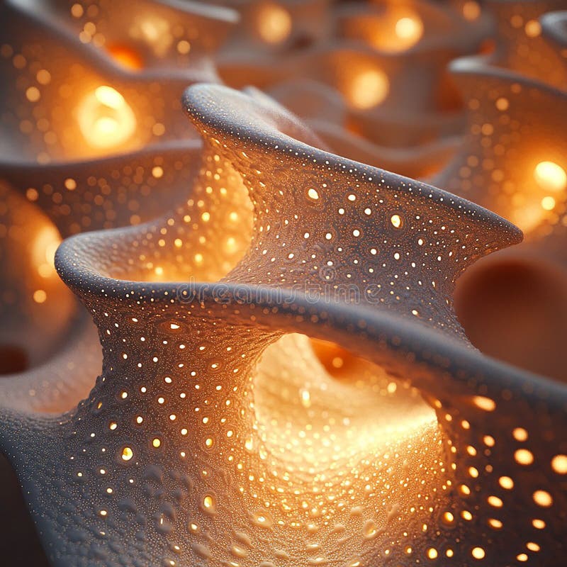 Abstract Artistic Composition Featuring Luminous Organic Forms. Stock ...