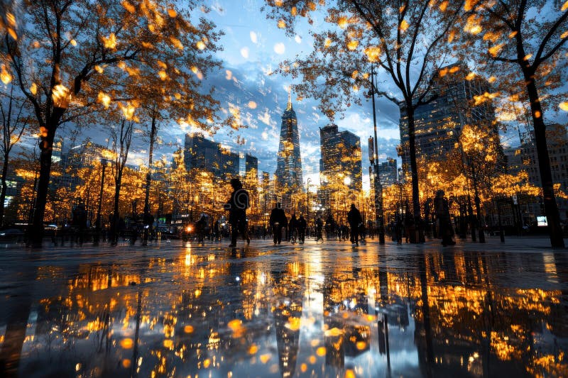 Abstract Artistic Composition of Multiple Exposure Photography with ...