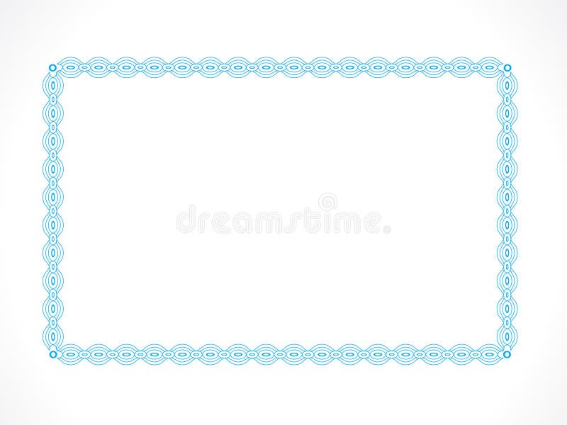 Abstract Artistic Creative Blue Border Stock Vector - Illustration of ...