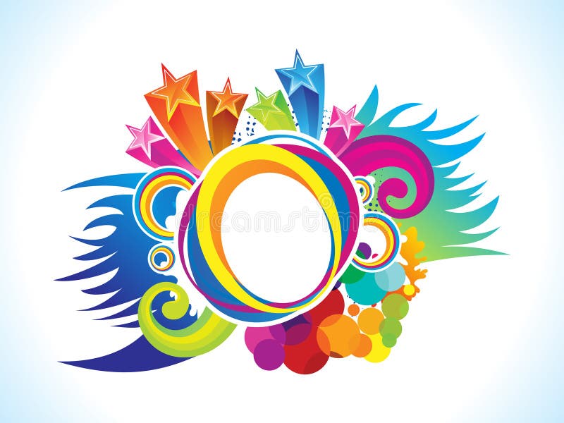 Abstract Artistic Creative Circle Explode Stock Vector - Illustration ...