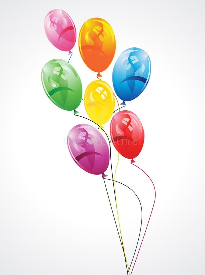Abstract Artistic Creative Colorful Balloon Stock Vector - Illustration ...