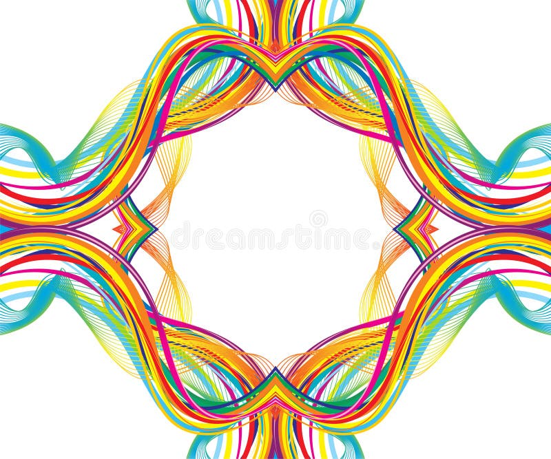 Abstract Artistic Creative Colorful Border Stock Vector - Illustration ...