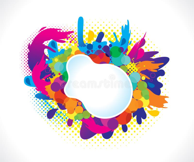 Abstract Artistic Creative Colorful Explode Stock Vector - Illustration ...