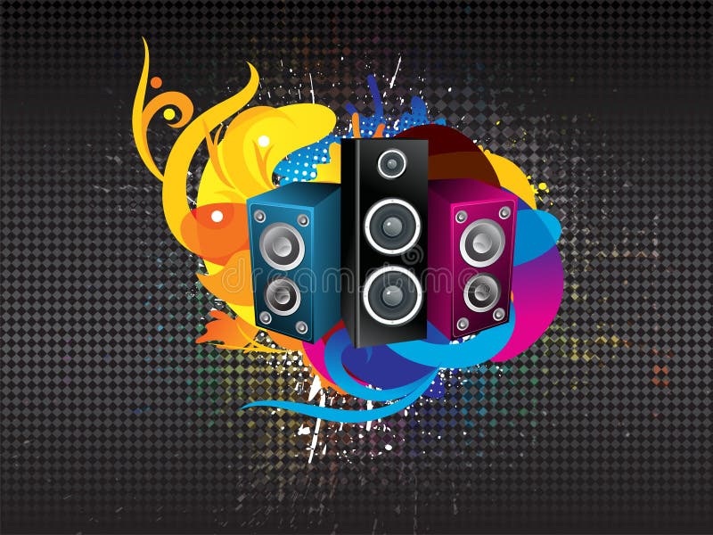 Abstract Artistic Creative Colorful Sound Splash Stock Vector ...