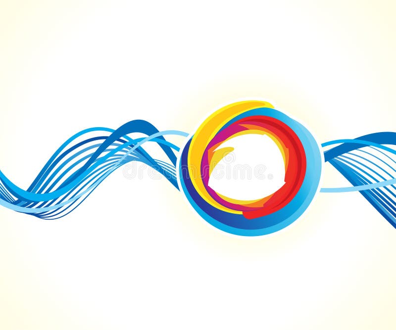 Abstract Artistic Creative Colorful Wave Explode Stock Vector ...