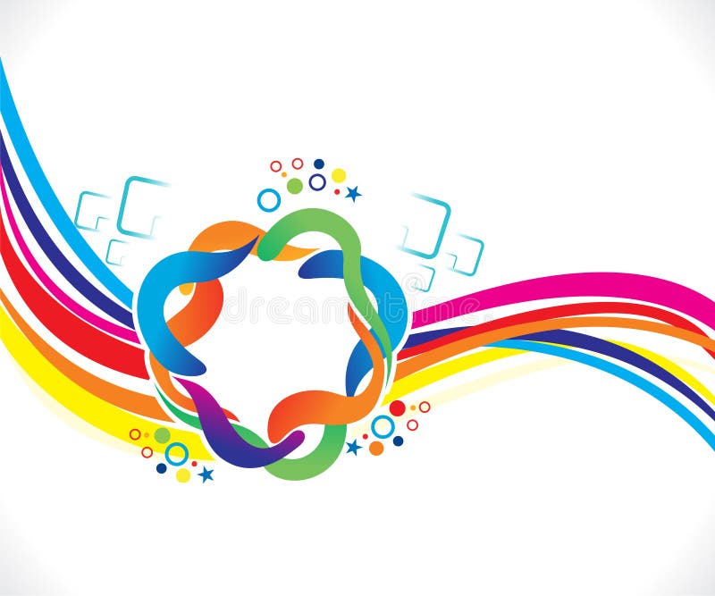 Abstract Artistic Creative Colorful Wave Explode Stock Vector ...