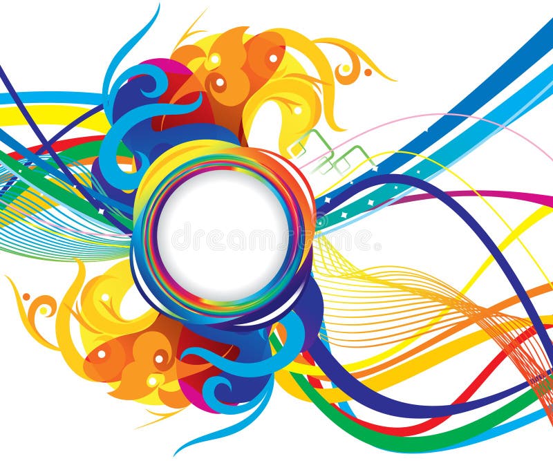 Abstract Artistic Creative Colorful Wave Explode Stock Vector ...