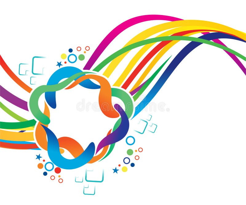 Abstract Artistic Creative Colorful Wave Stock Vector - Illustration of ...