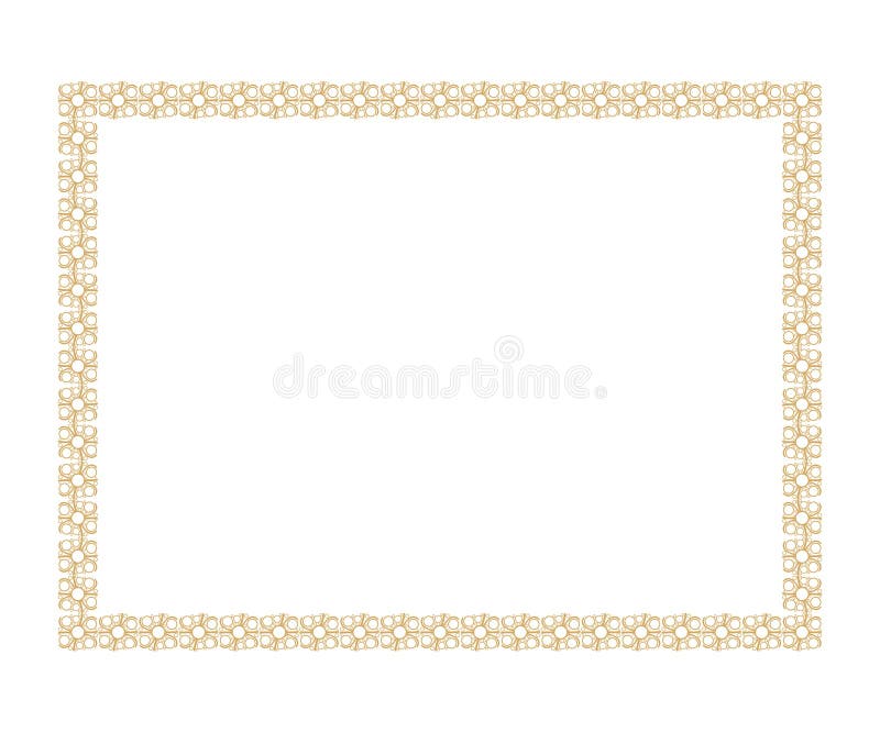 Abstract Artistic Creative Golden Border Stock Vector - Illustration of ...